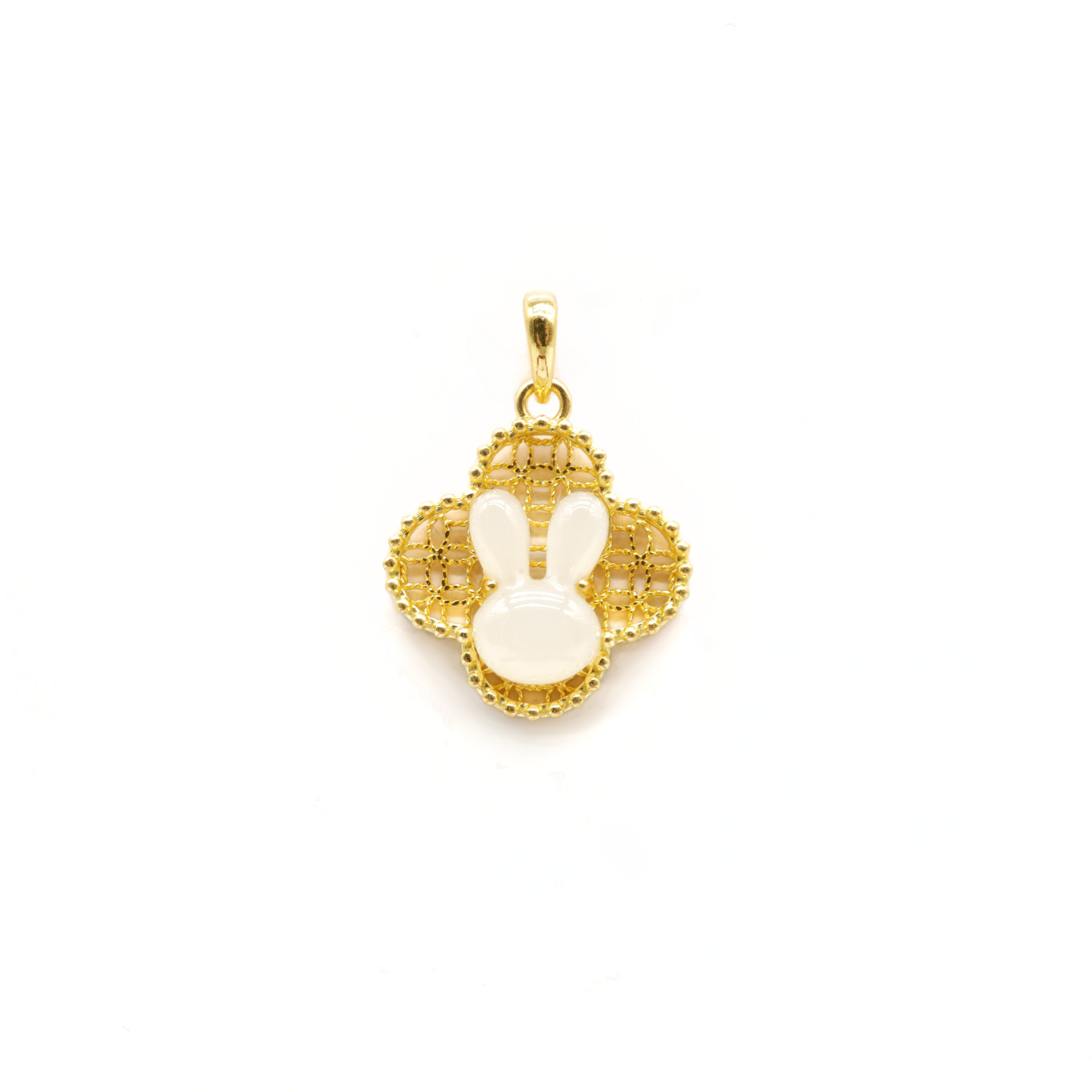 24K Gold Hetian Jade Rabbit Zodiac Pendant – Christine Jewellers
